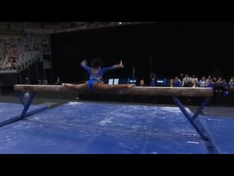 Selena Harris Beam UCLA @ NCAA Semifinals 2023 - YouTube