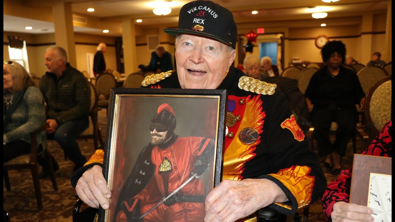 Hail Vulc! Liberty Dream comes true for oldest living “Vulcanus Rex ...