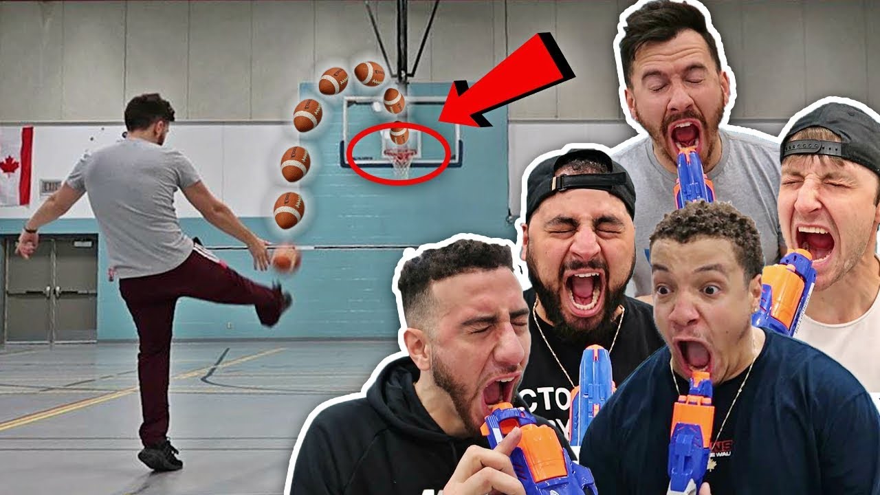 NERF RUSSIAN ROULETTE TRICK SHOT CHALLENGE!! - YouTube