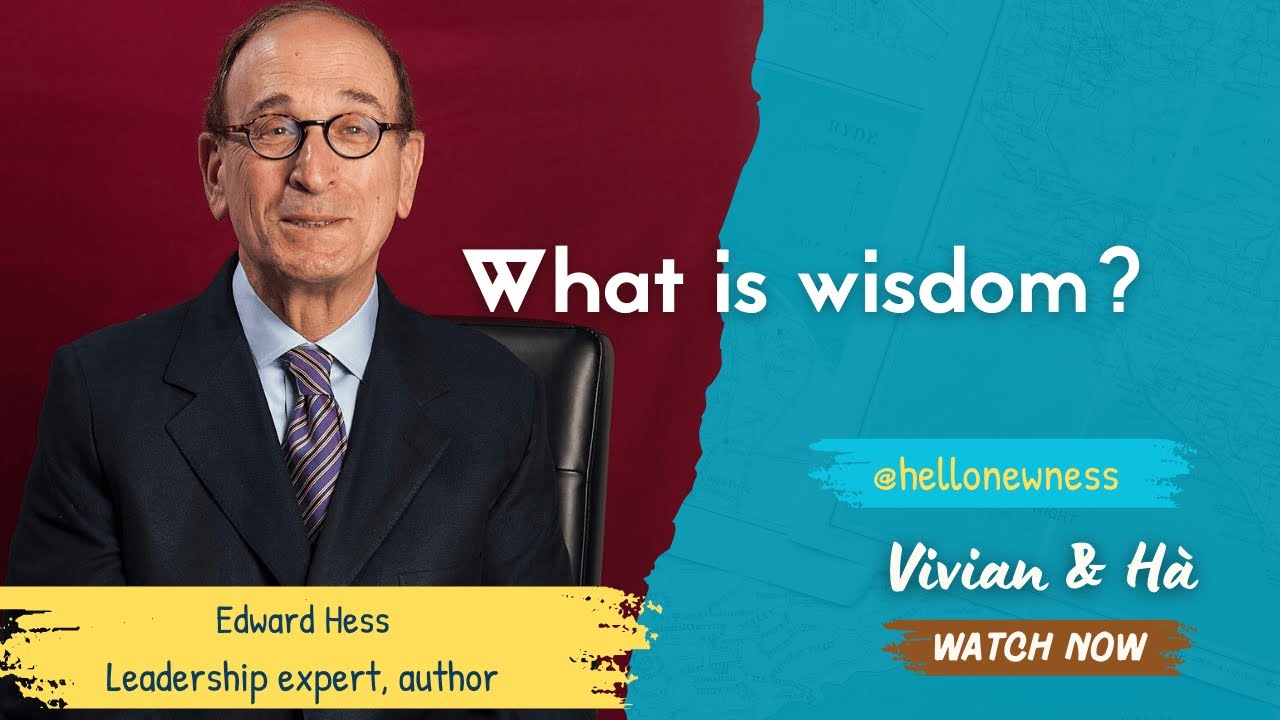 What is wisdom? (With Professor Edward Hess) - YouTube