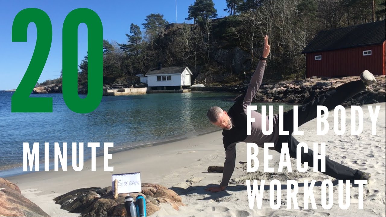 20 minute Sports Full Body Beach Workout - YouTube