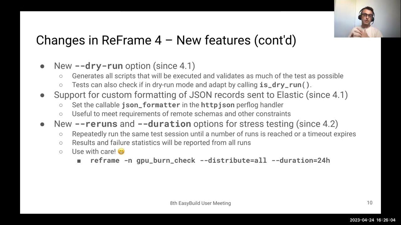 Recent advances in ReFrame - getting the most out of the recent framework features - YouTube
