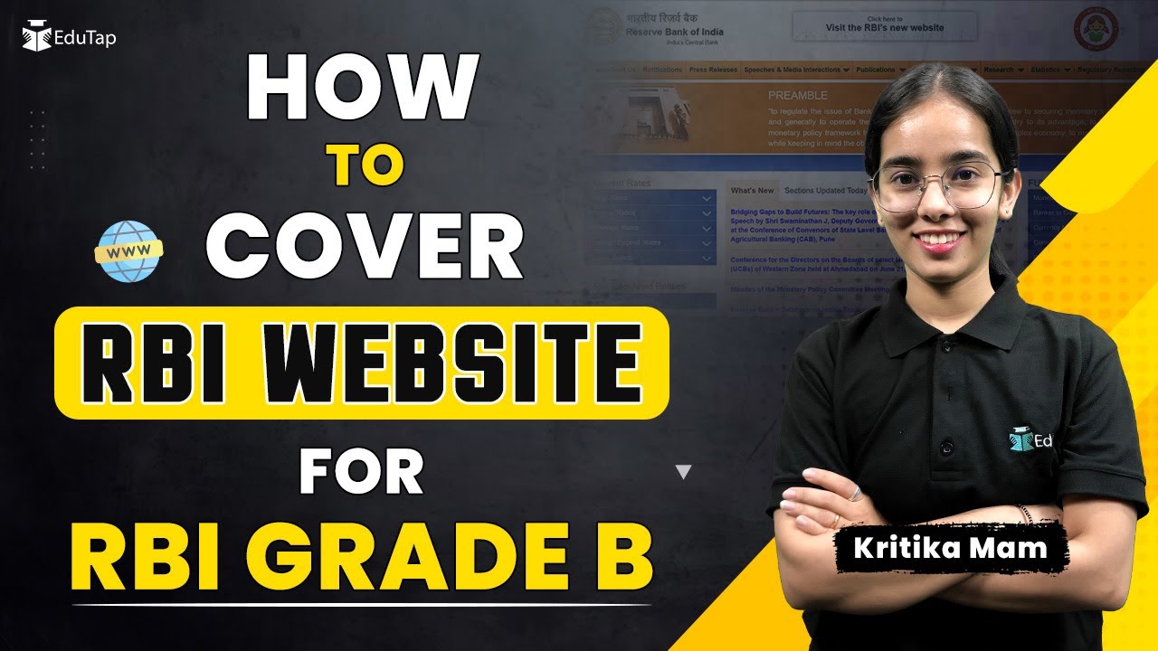 RBI Website for RBI Grade B | Important RBI Notifications | Cover RBI ...