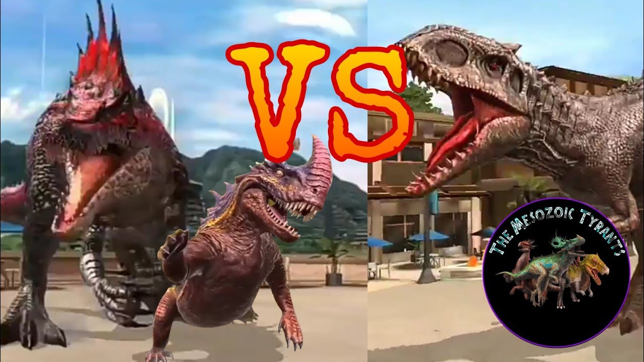 Indominus rex boss VS spinonyx & monolometrodon MESOZOIC TYRANTS ...