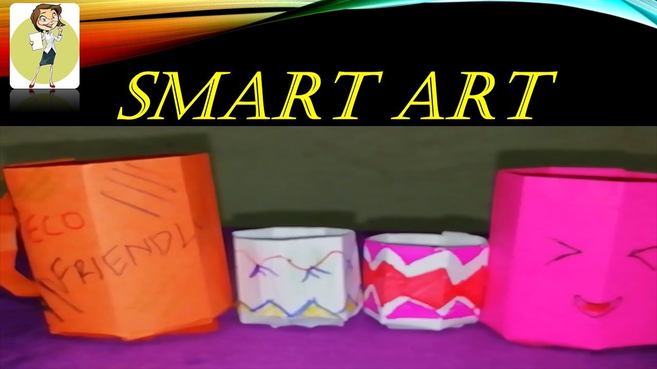 How to make DIY Paper Mug - YouTube
