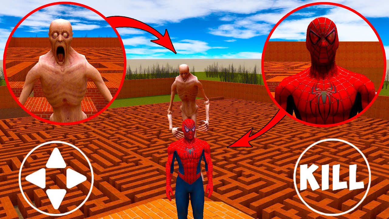 EPIC BATTLE! SPIDER-MAN vs SCP-096 in the Maze – MEGA Garry’s Mod Fight ...