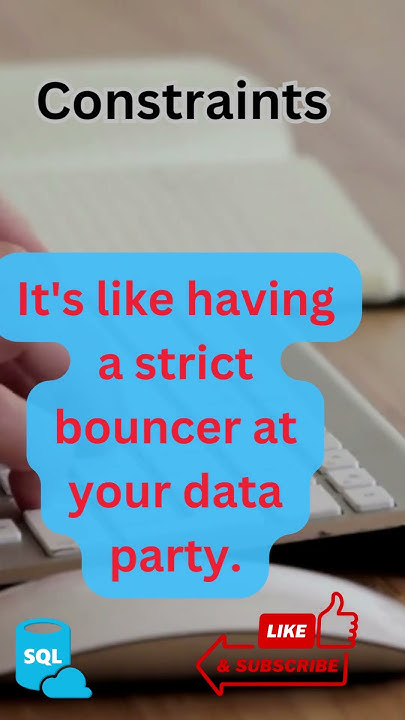 Sql Constraints Unleashed 60 Seconds To Data Integrity Shorts Sqlforbeginners Youtube