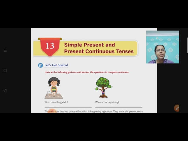 Simple Present And Present Continuous Tense Worksheet For Cl 4 With Answers - Infoupdate.org