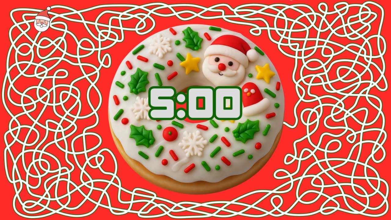 5 Minute Timer Bomb CHRISTMAS DONUT - YouTube