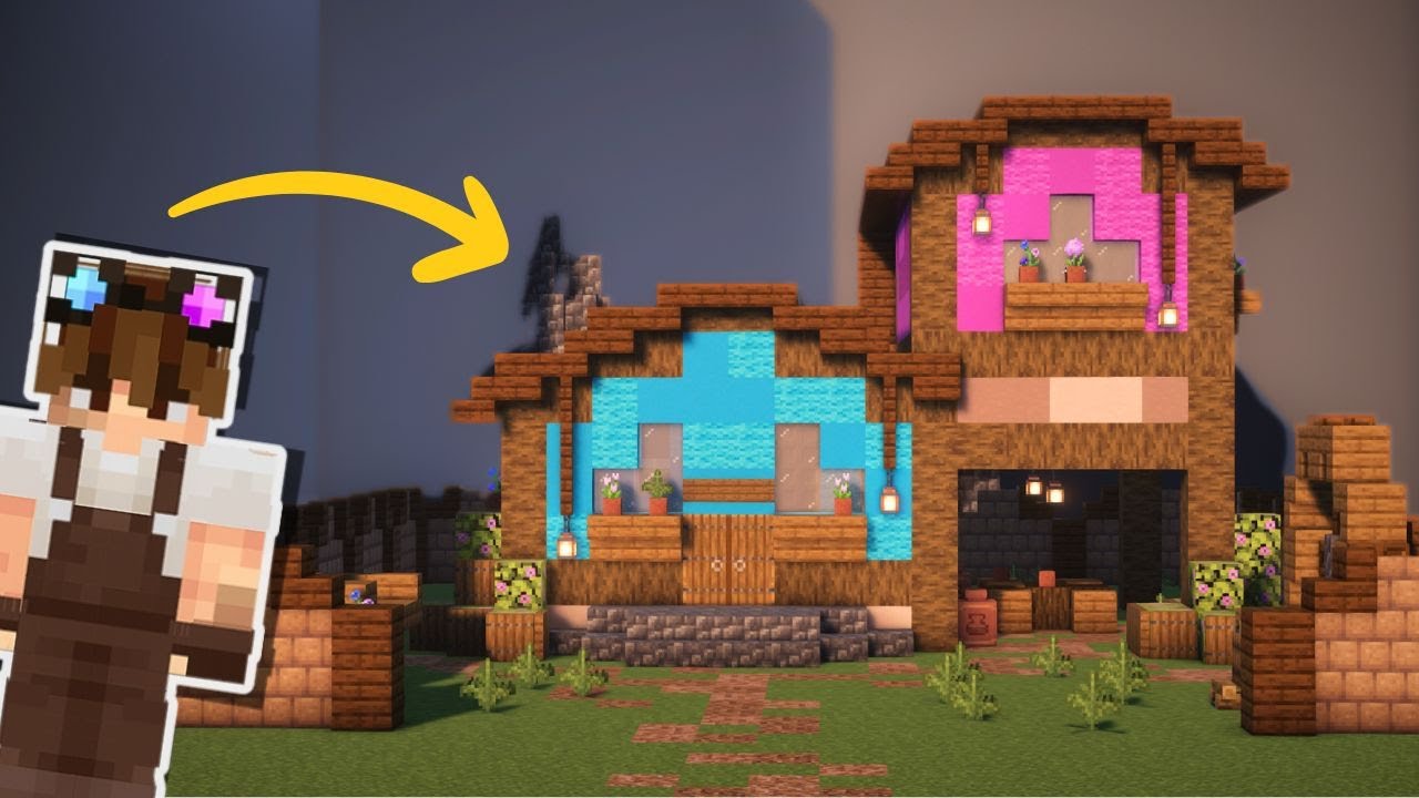 Turning my Friend into a House in Minecraft [@Crispy_156] - YouTube