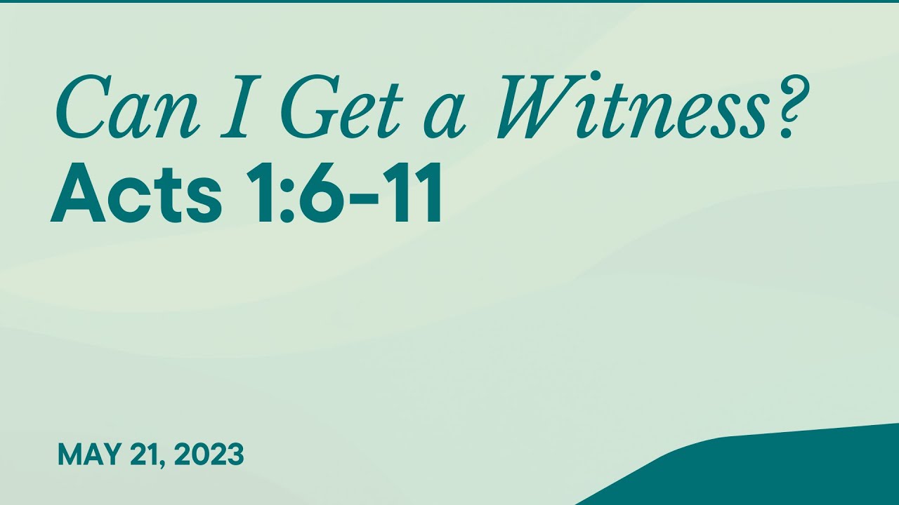 Can I Get A Witness? - YouTube