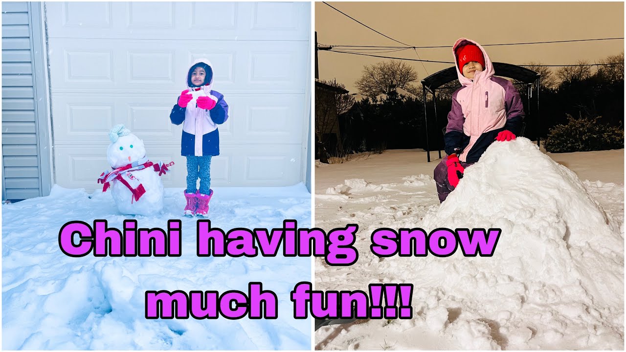 Chini having snow much fun 🥰🥰🥰🥰 - YouTube