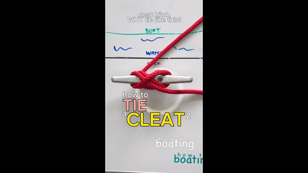 How to TIE a CLEAT 2 - YouTube