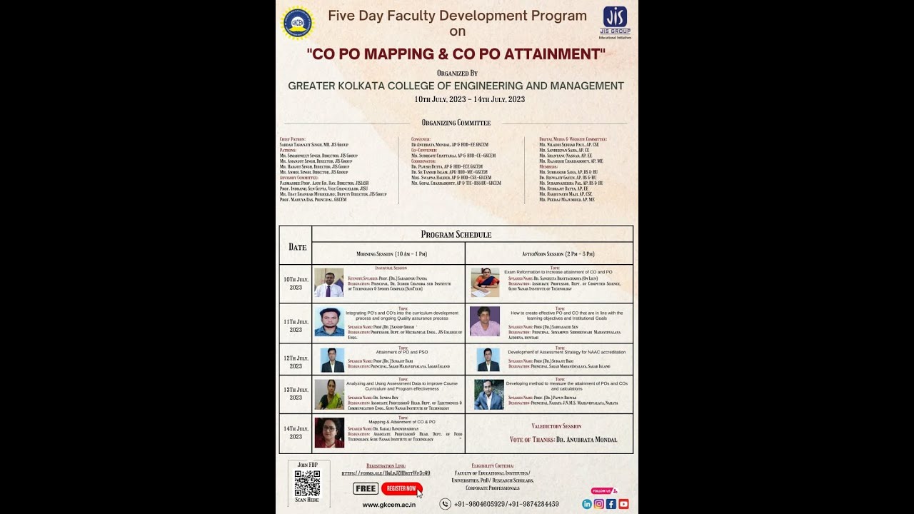 Faculty Development Program on CO PO Mapping & CO PO Attainment - YouTube