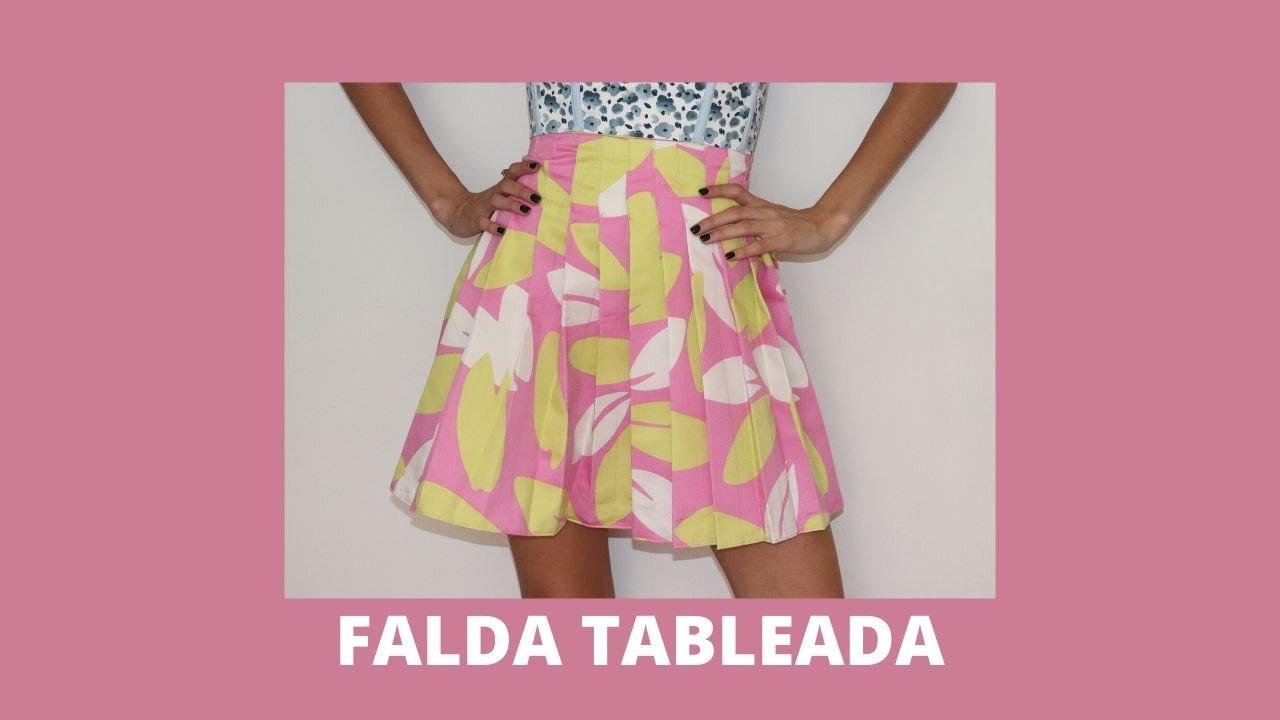 CÓMO HACER UNA FALDA TABLEADA! 💕 - YouTube