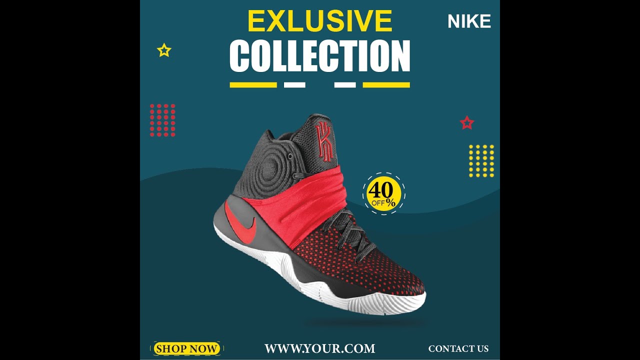 How to make social media shoes post design in adobe illustrator by ...
