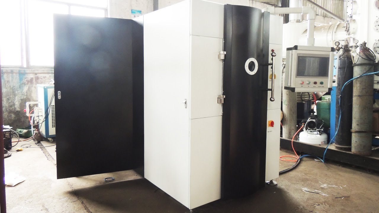 Compact Industrial use vacuum PVD coating machine - YouTube