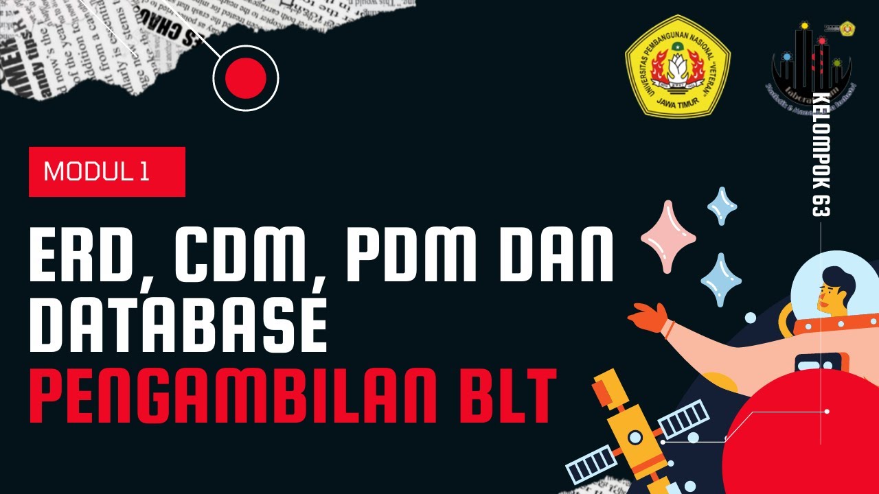 ERD, CDM, PDM dan DATABASE (Pengambilan BLT) kelompok 63 #upnjatim # ...