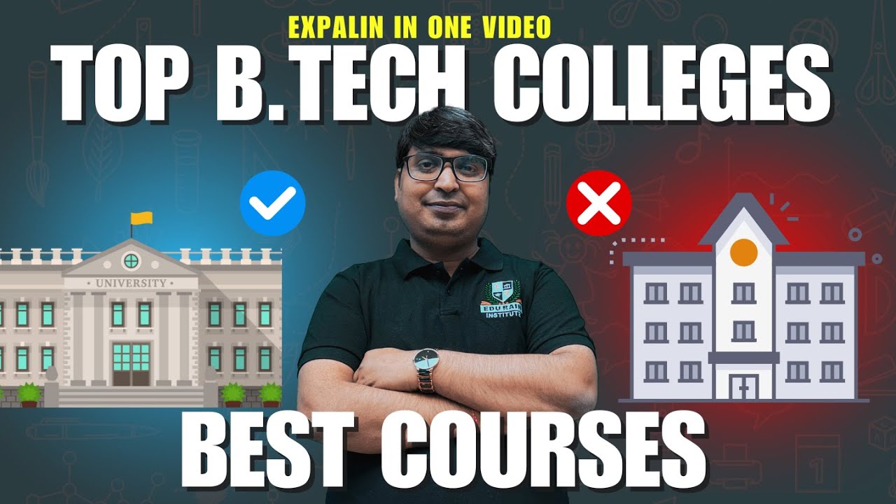 One Shot Guide: Top B.Tech Colleges, Courses & Career Paths | IIT JEE-MAINS - YouTube