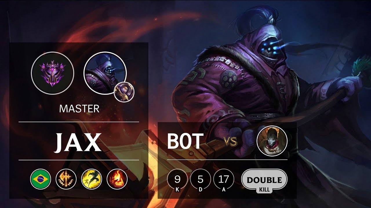 Jax Bot vs Jhin - BR Master Patch 10.1 - YouTube