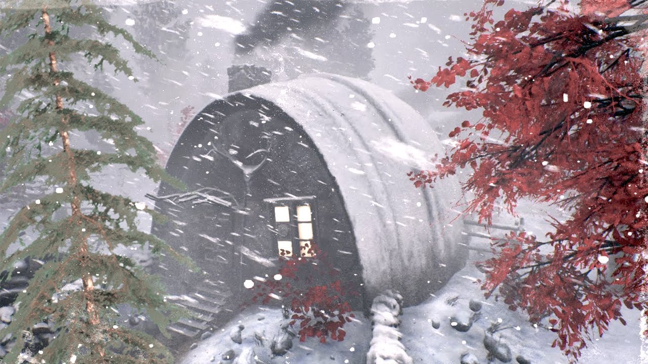 Whirling Wind Sounds & Fierce Snowstorm | Harsh Blowing Snow & Extreme ...
