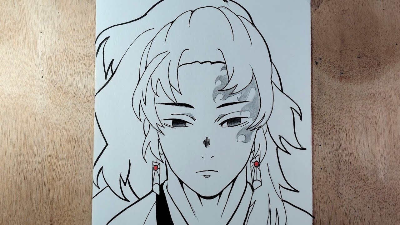 Yoriichi Tsugikuni Drawing | Subscriber Request | Demon Slayer line art ...