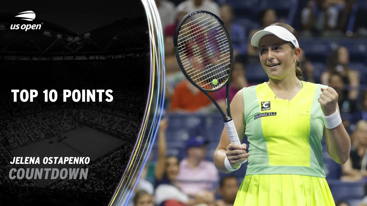 Jelena Ostapenko | Top 10 Points | 2023 US Open - YouTube