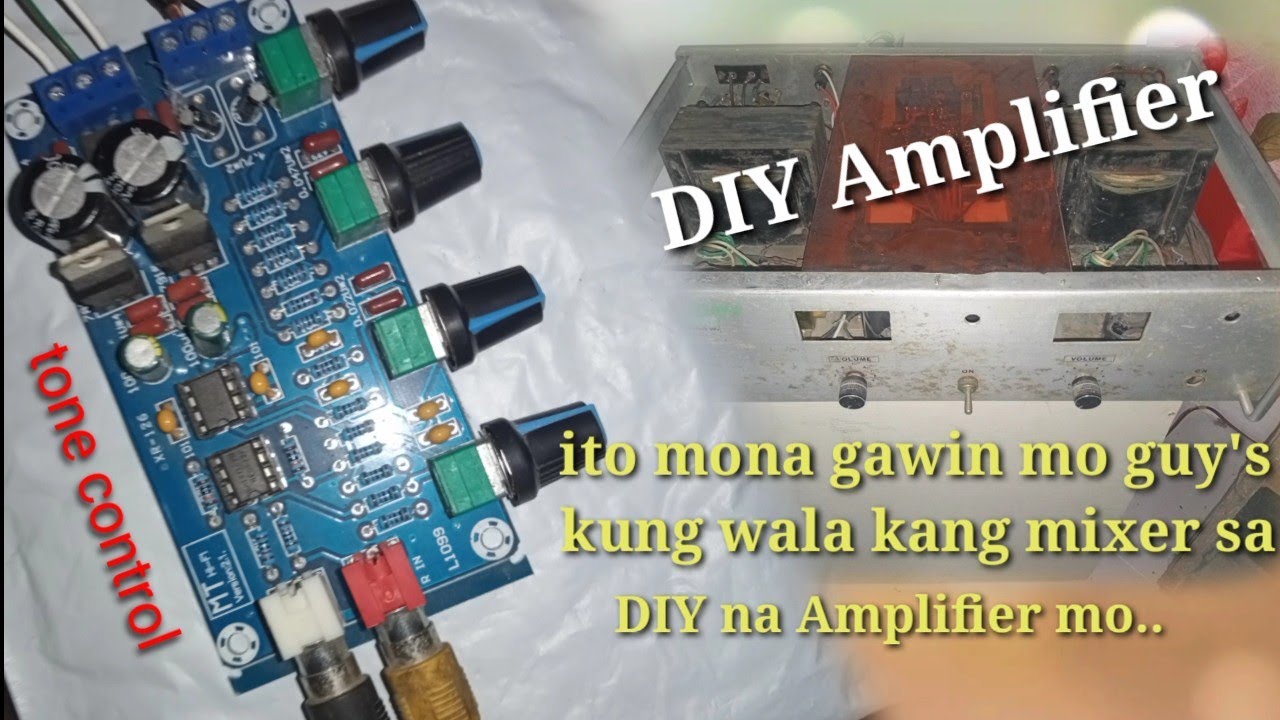 tone control to diy amplifier, sound test. - YouTube