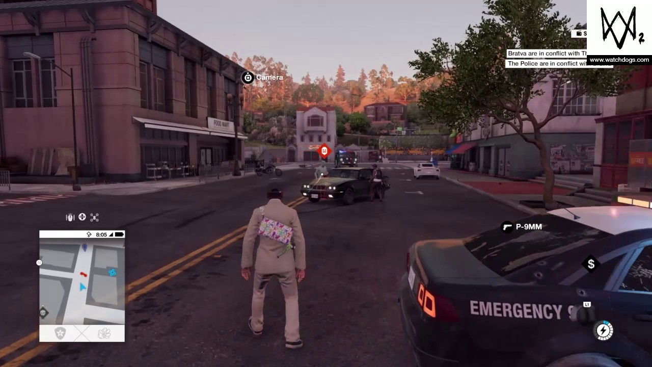 Watch Dogs 2 gangs vs gangs vs police - YouTube