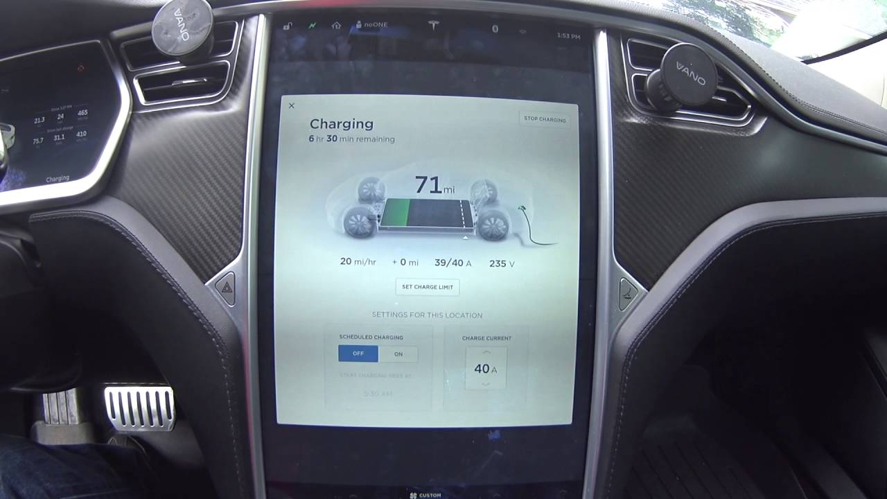 Tesla v8.0 - New Charging Interface - YouTube
