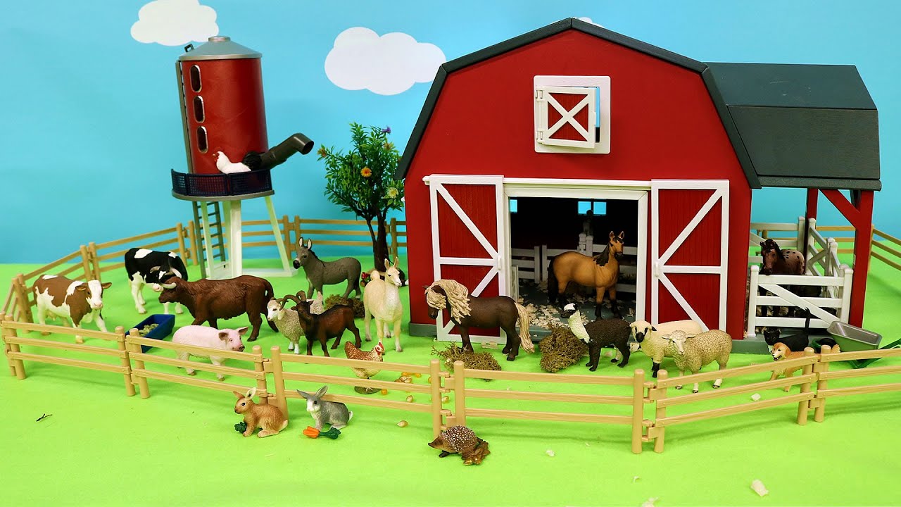 Farm Barnyard Animal Figurines - YouTube