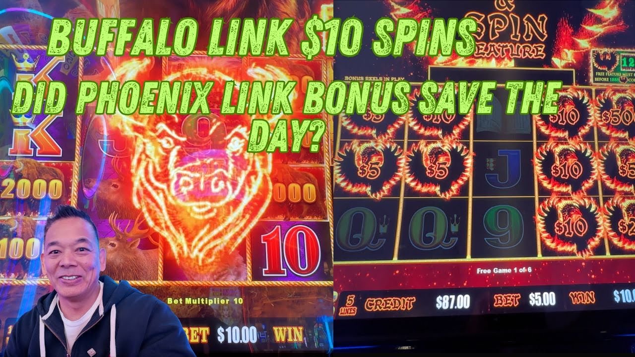 Maxed Out Major: $10 Buffalo Link Spins & Phoenix Link Bonus! - YouTube