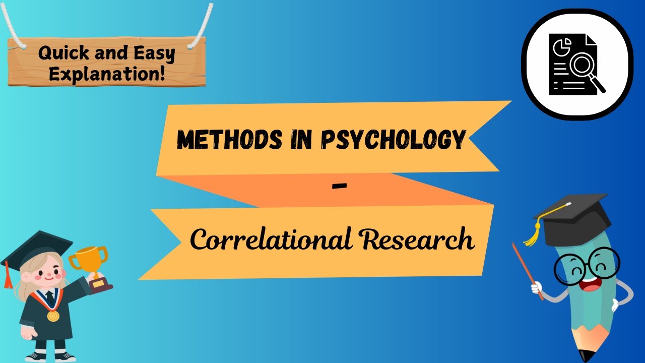 Methods In Psychology: Correlational Method! - YouTube