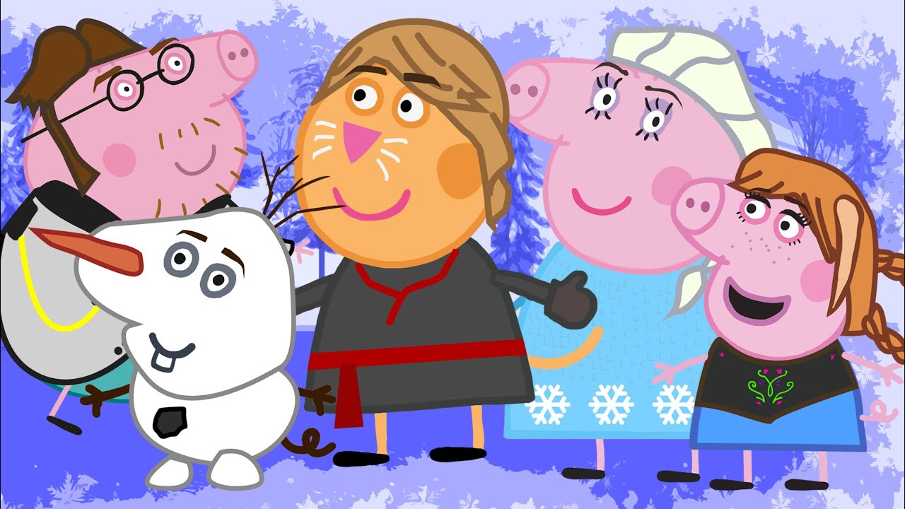 Frozen Peppa Pig Coloring Book | Learning Video for kids - YouTube