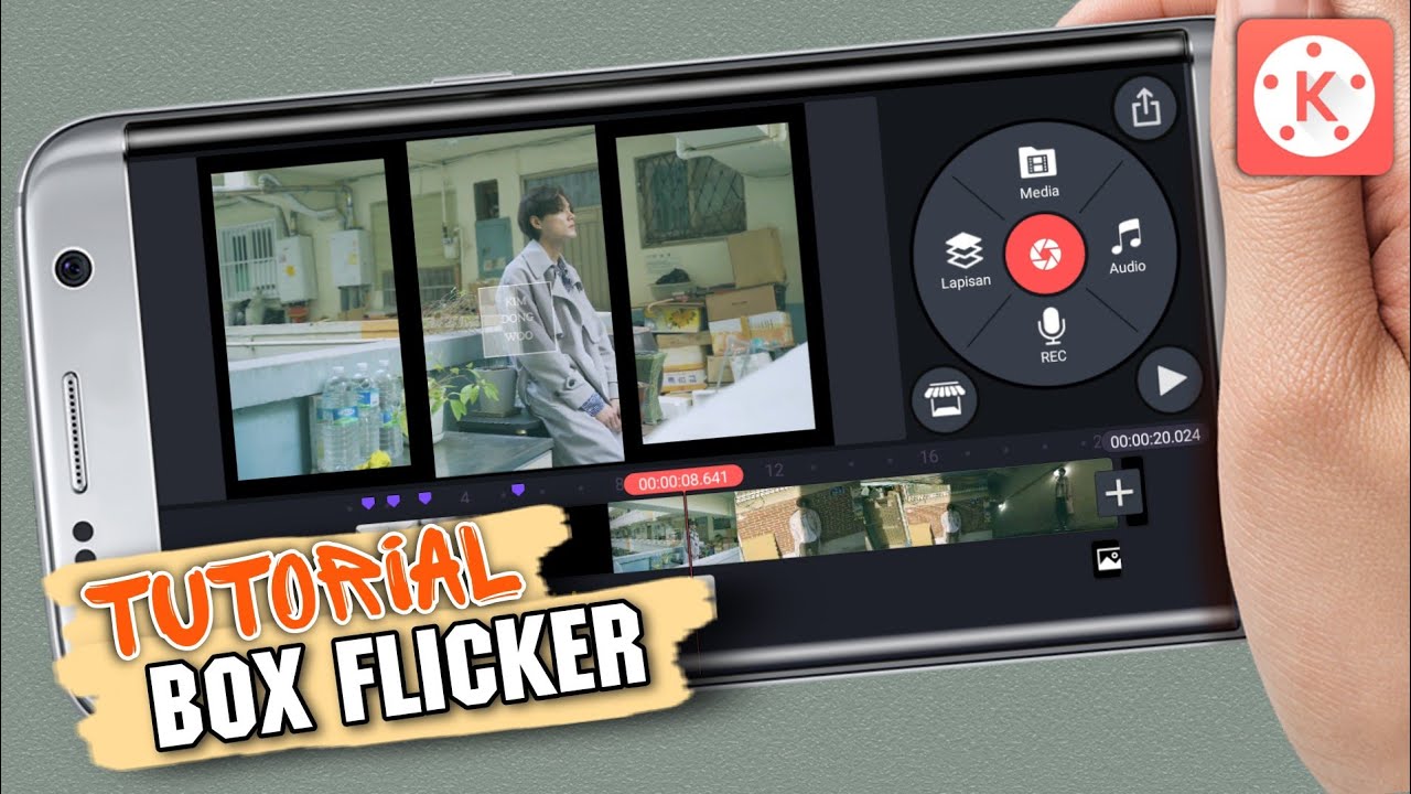Cara Membuat Transisi Box Flicker Effect di Android| Kinemaster Tutorial - YouTube