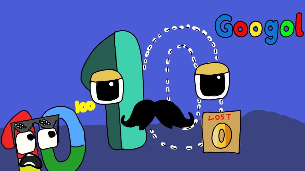 Googolplex lost his zeros | Wonderland number fanmade coloring story ...