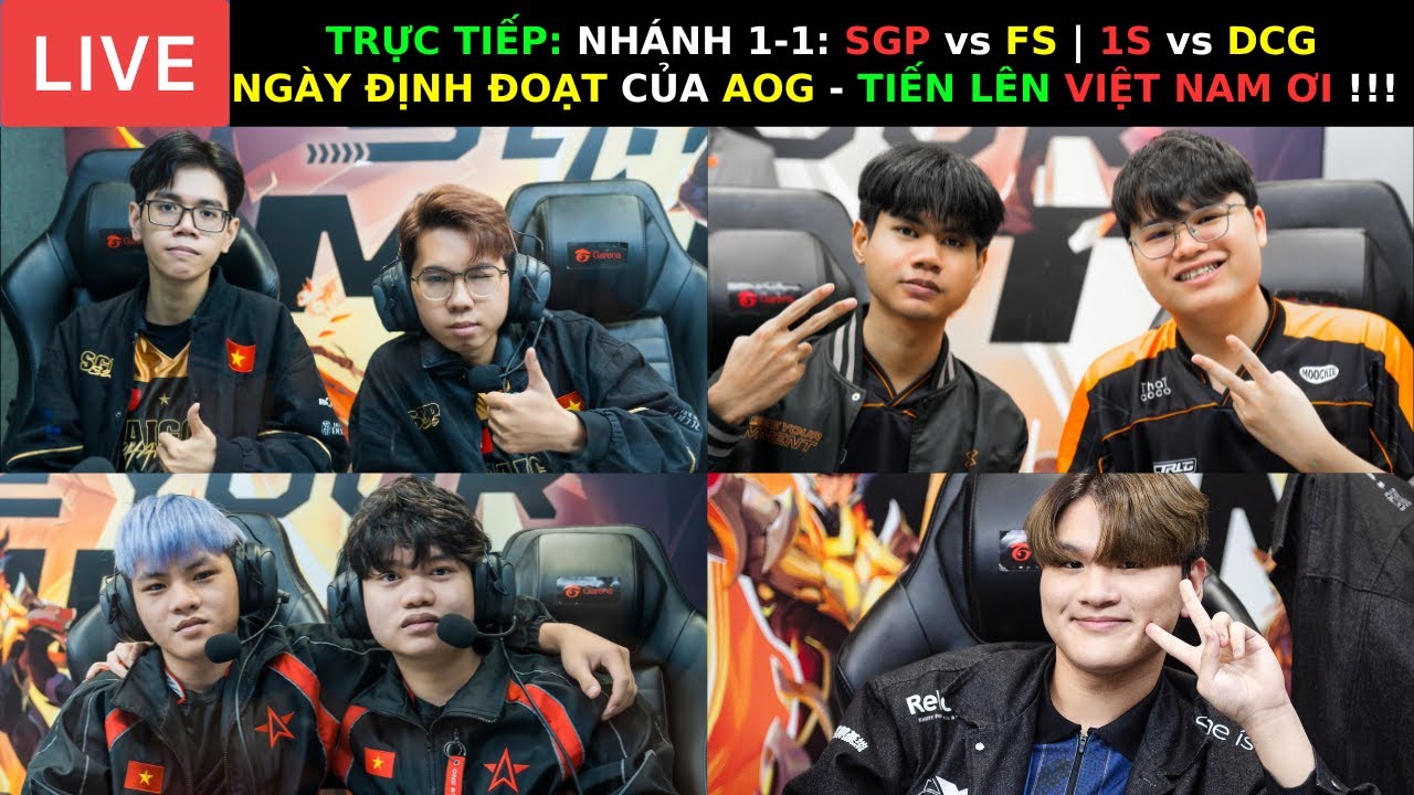 TRỰC TIẾP APL 2025 : SGP vs FS | 1S vs DCG - NGÀY ĐỊNH ĐOẠT CỦA AOG ...