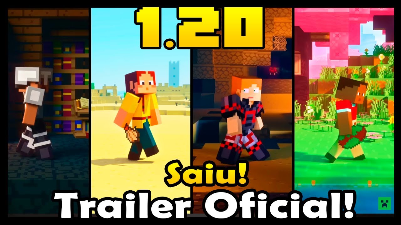MINECRAFT 1.20 - SAIU! SUPER TRAILER OFICIAL DA ATUALIZAÇÃO TRAILS AND ...