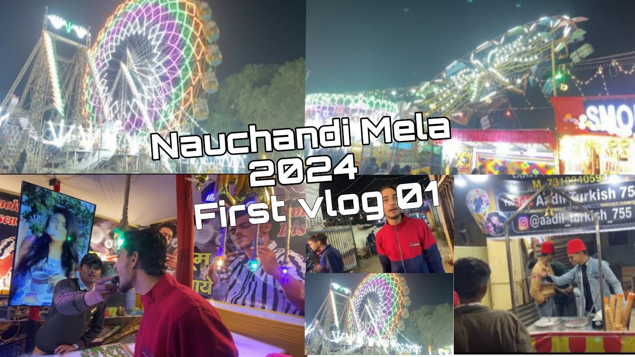 Meerut Nauchandi New year 2024 Mela first vlog 01 Altamash Vlogs - YouTube