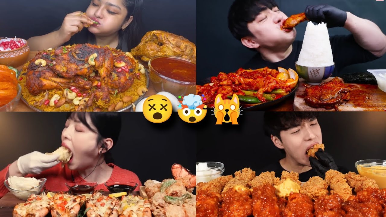 Mukbangers Finishing All Their Food 😵🤯 - YouTube