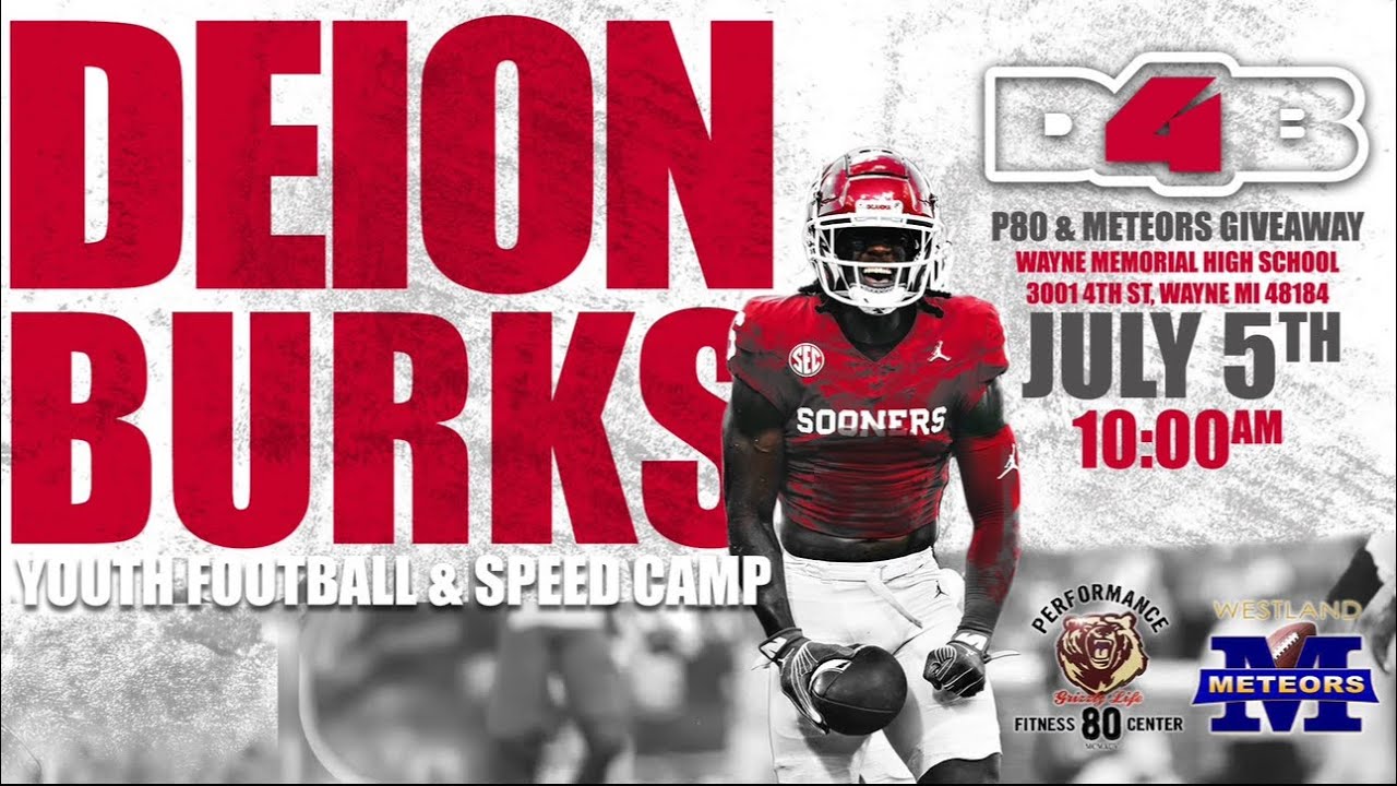 Deion Burks Youth Football & Speed Camp 2025 - YouTube