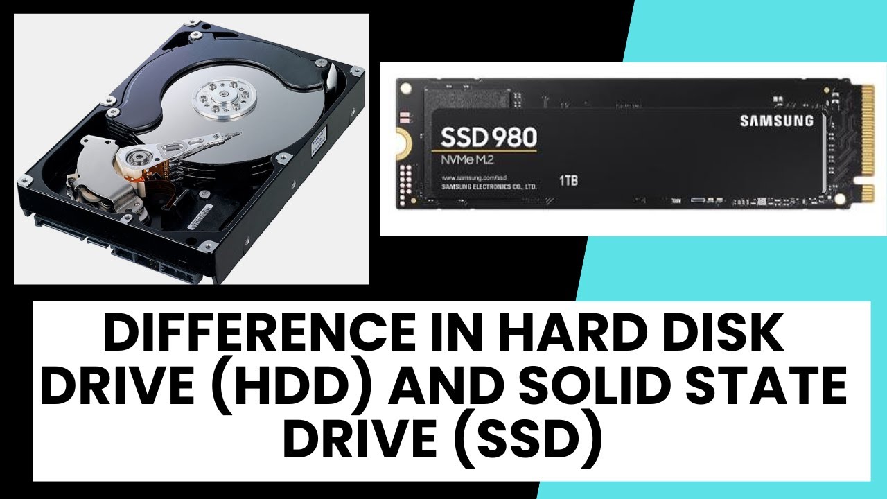 Difference between Solid State Drive (SSD) and Hard Disk Drive (HDD) - YouTube