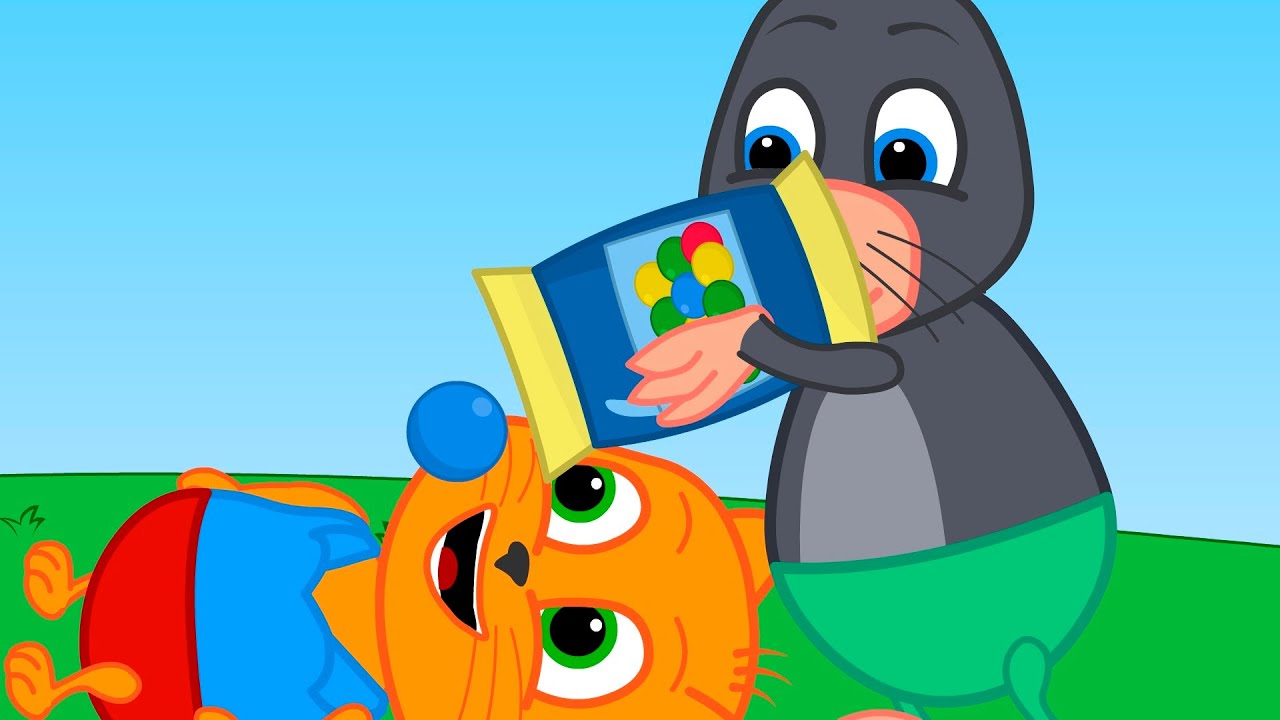 Benny Mole and Friends - Fruit chewing gum Cartoon for Kids - YouTube