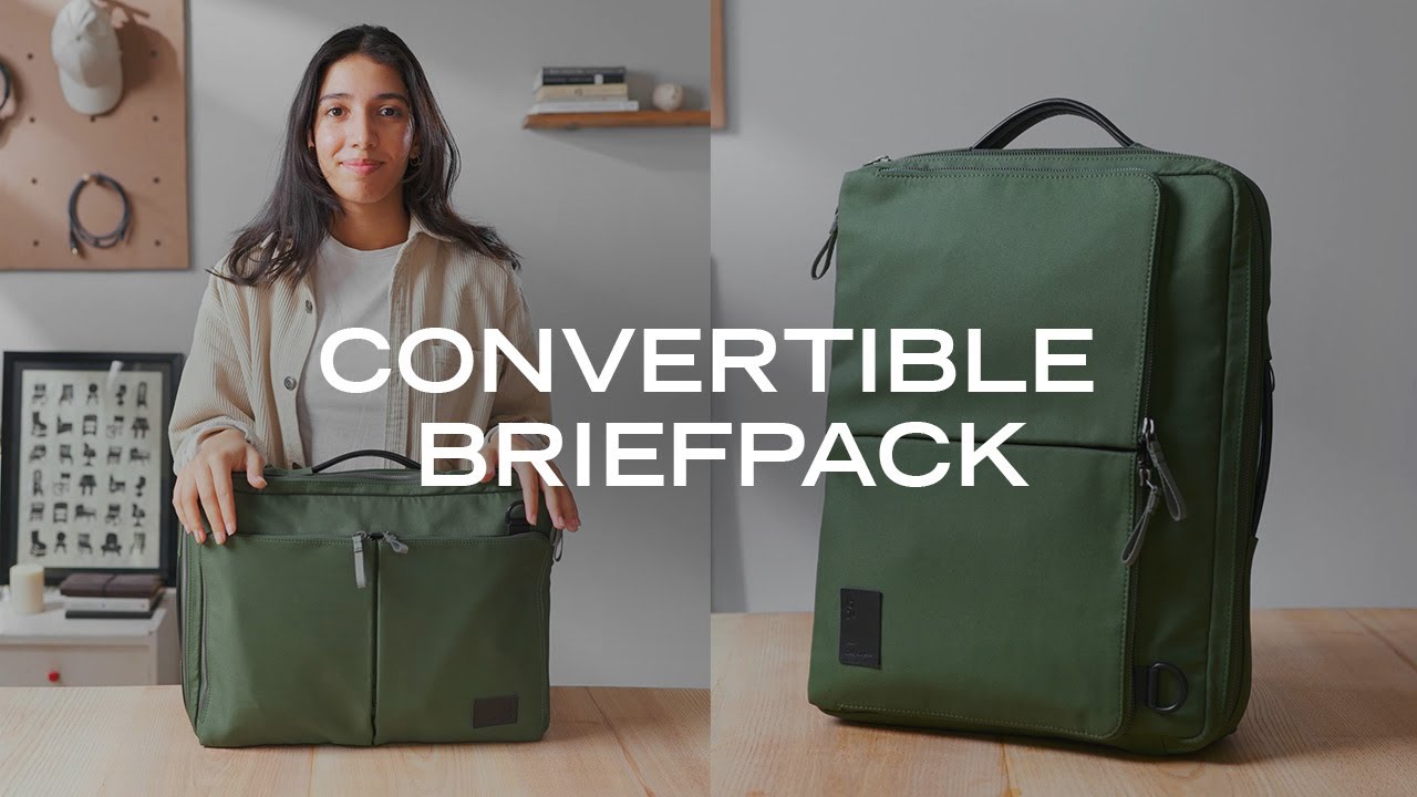 Meridian Convertible Briefpack (PANGEA Collection) – Hands-on Review II DailyObjects - YouTube