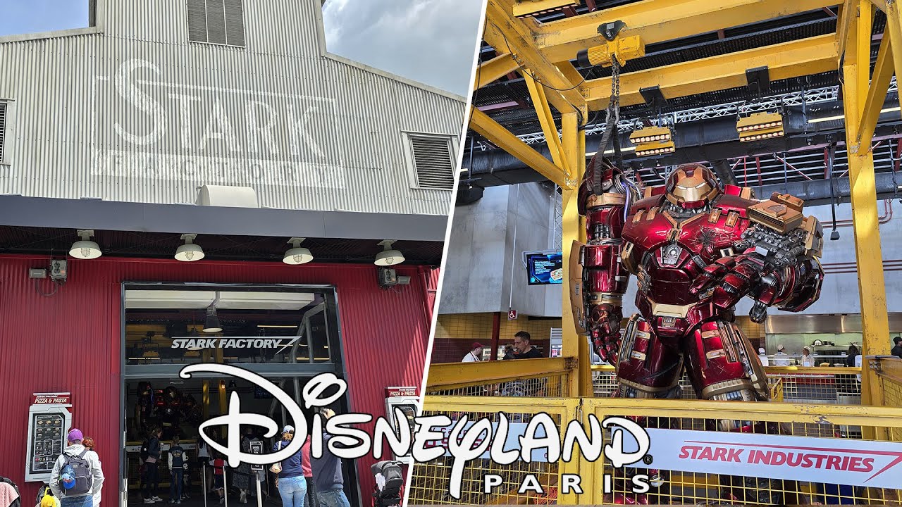 RESTAURANT STARK FACTORY DISNEYLAND PARIS - YouTube