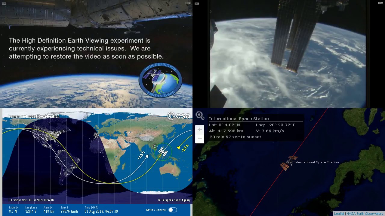 Passing Over Indonesia - NASA/ESA ISS LIVE Space Station With Map - 958 ...