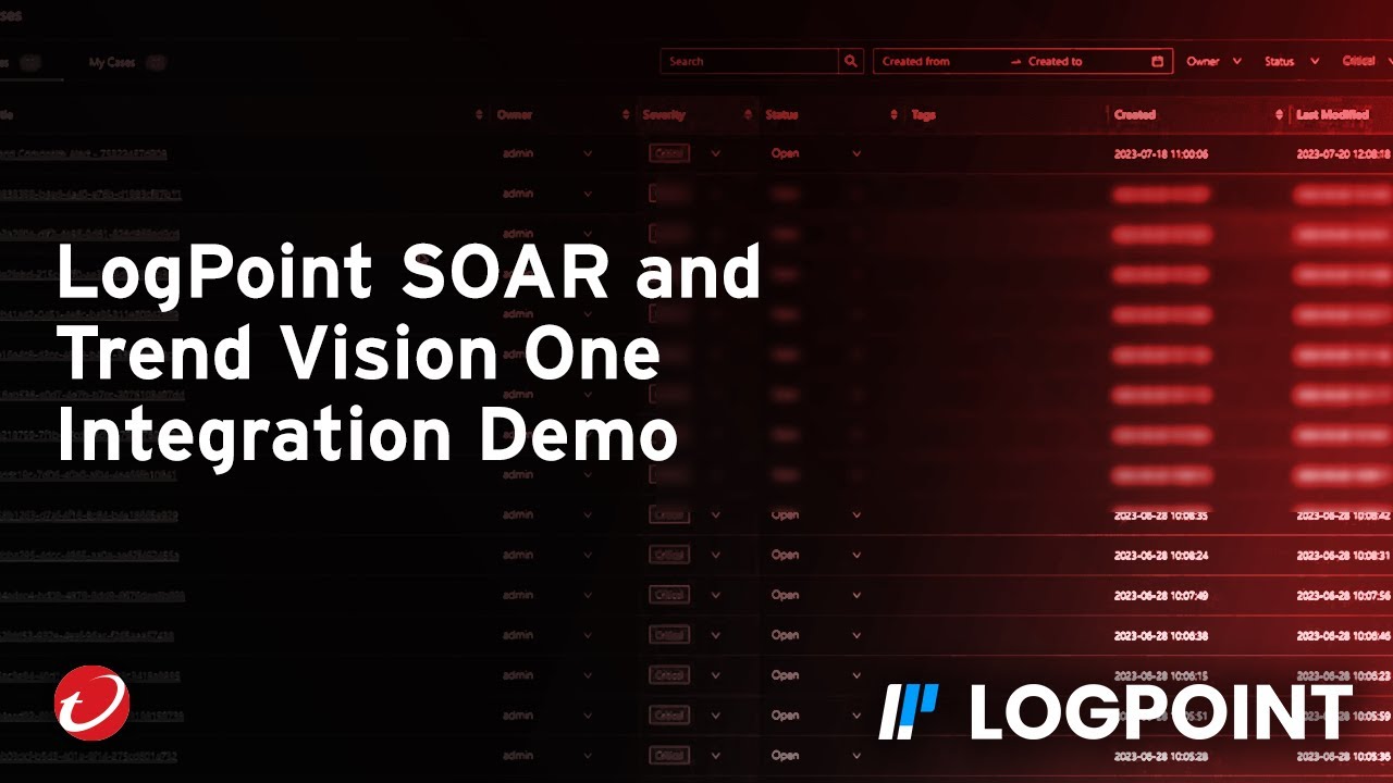 LogPoint SOAR and Trend Vision One Integration Demo - YouTube