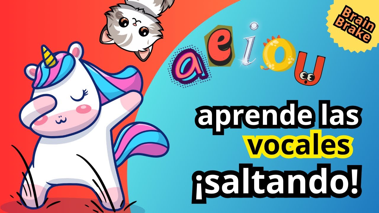 Aprende las vocales jugando | juegos de preescolar | BRAIN BRAKE - YouTube