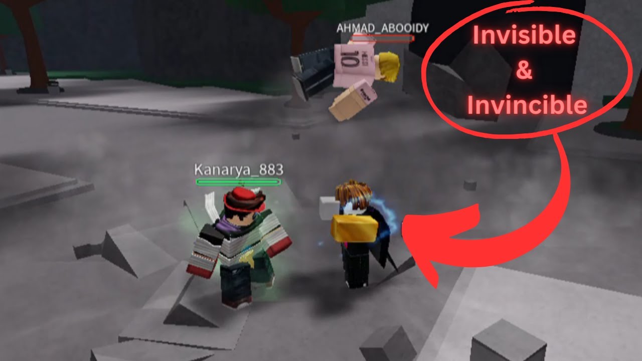 How to be Invisible & Invincible In The Strongest BattleGrounds ...
