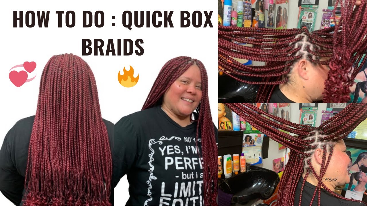 HOW TO DO FAST BOX BRAIDS - YouTube